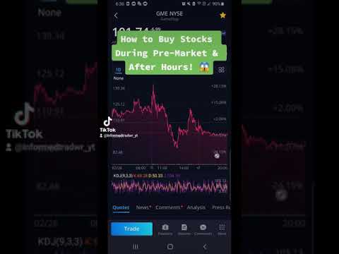 Buy STOCKS Pre-Market & After Hours😱🚀#shorts#WeBull#GME