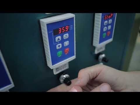 Extruder with preconditioner. E-1500, E-1700