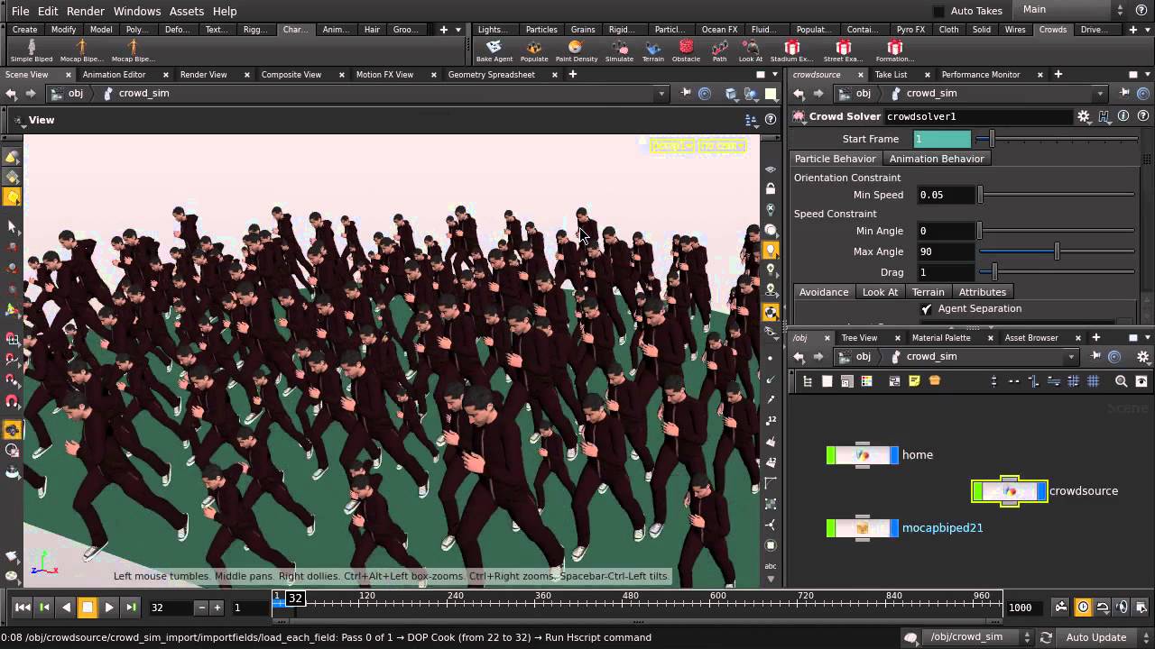 Houdini | Crowds Path