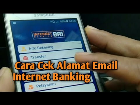 Cara cek alamat email internet banking BRI