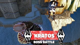 Skyrim AE - MODDED GAMEPLAY - Kratos -Ghost of Sparta- -Boss Battle- at ...
