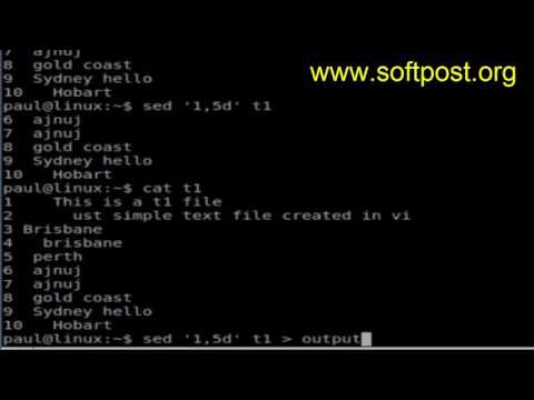 How to delete specific lines in a file in Linux