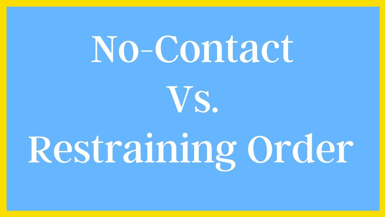 Difference Between No Contact Order and RO