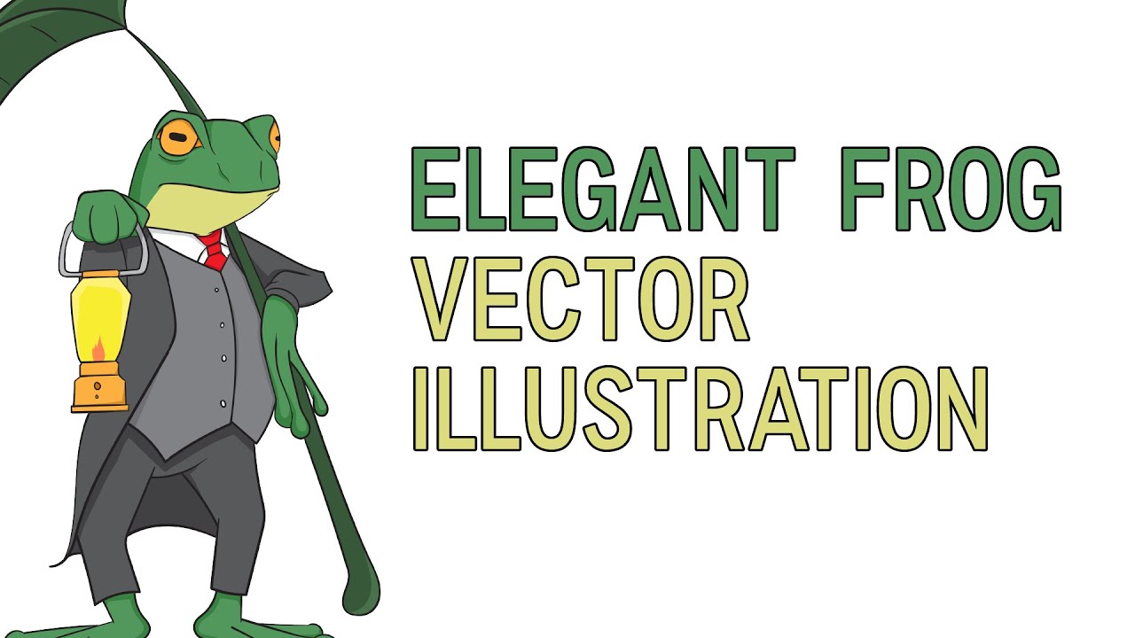 Speed Art | Elegant Frog Vector Illustration