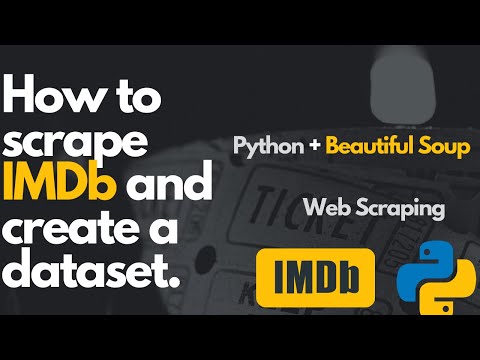 ???? How to scrape IMDb website and create an own dataset ???? | Web Scraping| Python #webscraping ????