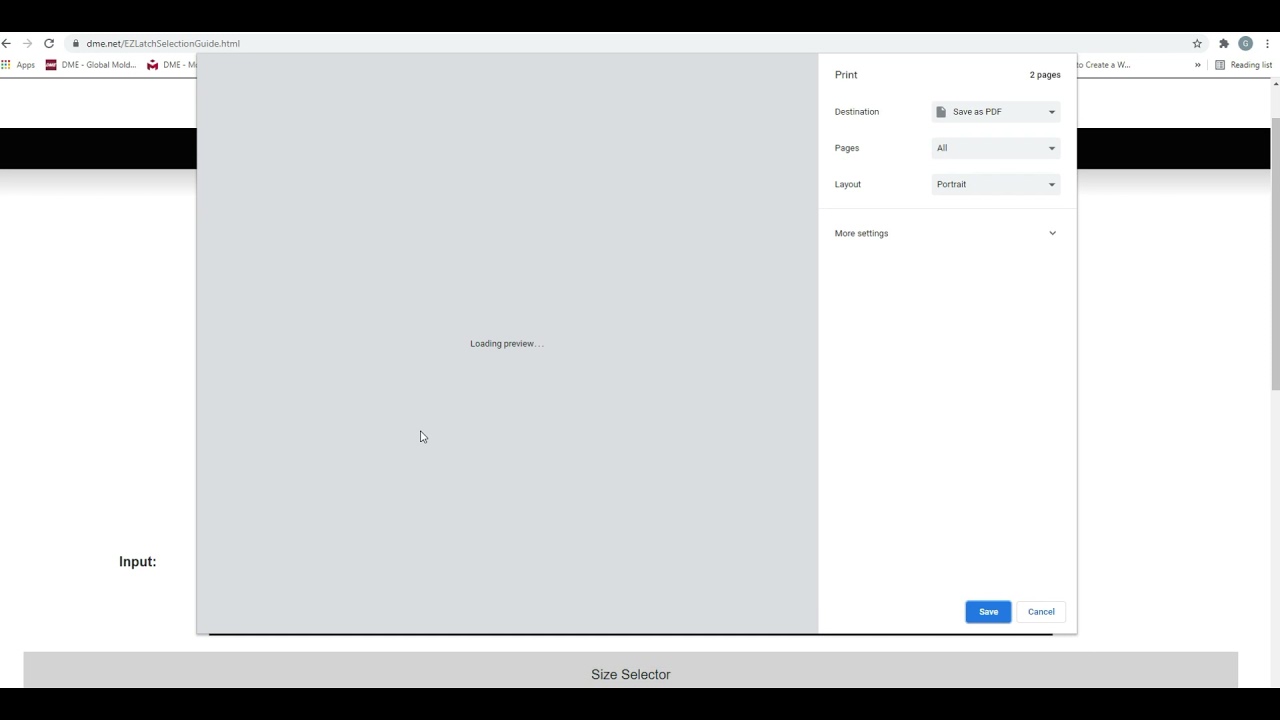 DME Tip Webpage To PDF
