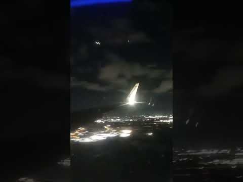 Landing at Liverpool airport . #liverpool #ryanair #lpl #night #landing #osmoaction3 #timelapse #