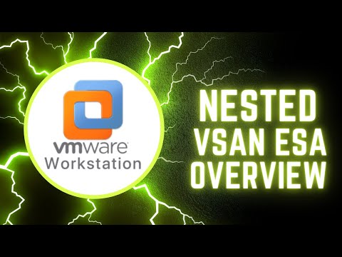 VMware Workstation 17 Nested vSAN ESA Overview