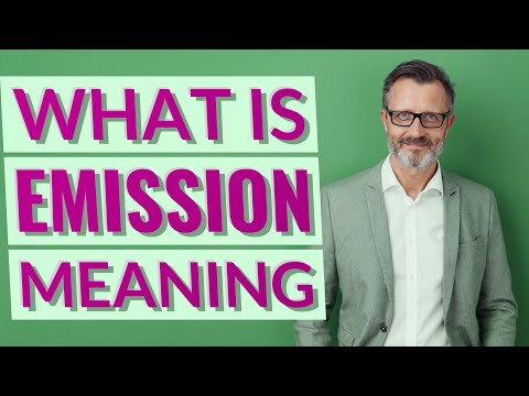 Emission | Definition of emission