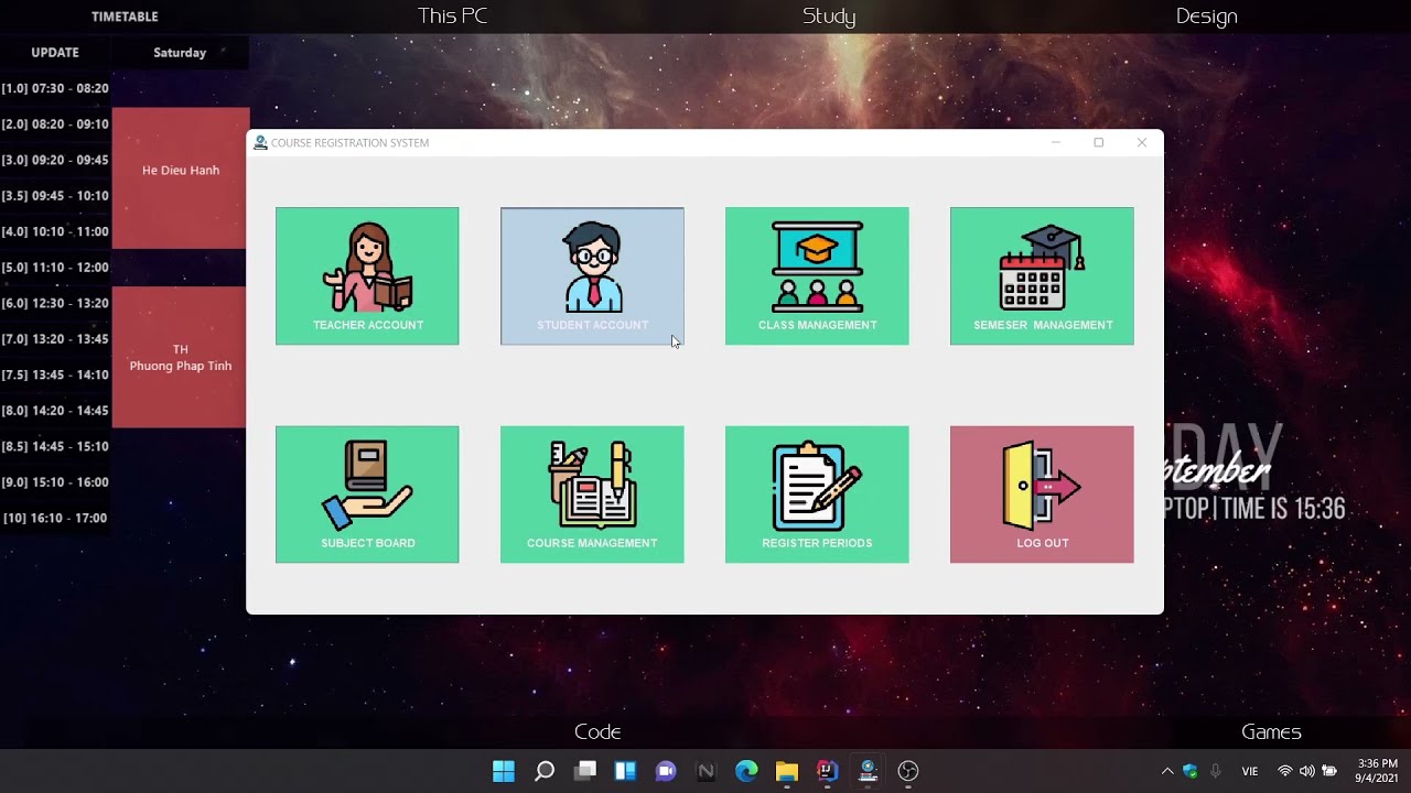 Java Project: Course Management System  - FIT HCMUS - Using: Java, Hibernate
