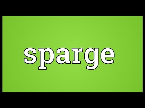 Sparge Meaning