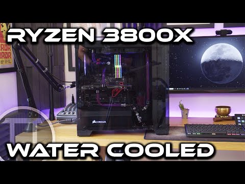 A 3800x water cooled rig for our resident teenager