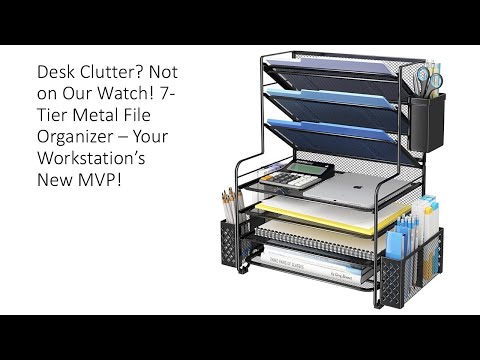 Desk Clutter? Not on Our Watch! 7-Tier Metal File Organizer – Your Workstation’s New MVP!
