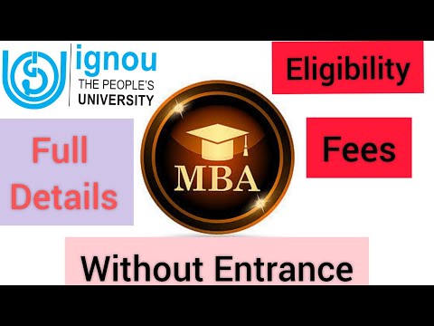 Ignou MBA 2021 / Eligibility/Course duration/ Fees Structure/ Cheapest MBA Program in India.