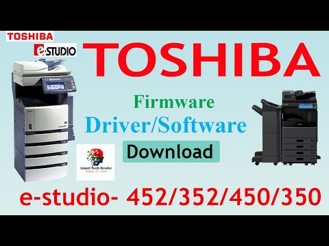 Toshiba E-Studio 452,453 Driver install at PC || How To Free Download Toshiba USB Drivers all models