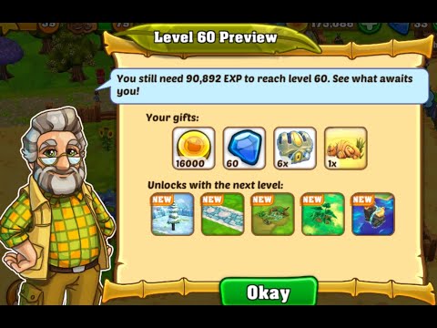 Zoo 2 Animal park gameplay - watch as I reach level 60 and rewarded 60 free diamond gems!