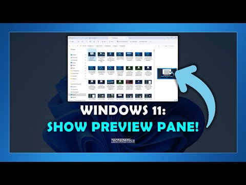 How To: Show The Preview Pane For File Explorer In Windows 11 | (Tutorial)