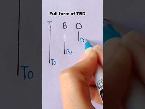 Full form of TBD || Follow for more updates #subscribe #short #foryou #treadings #views #viralvideo