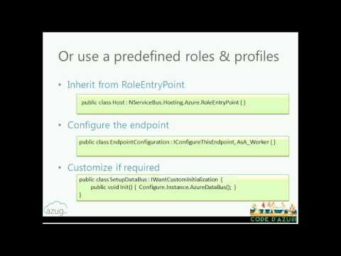 Video: Simplifying distributed application development with NServiceBus and the Windows Azure ...