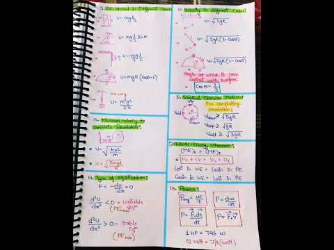 Work , Energy and power formula sheet class 11th // #viral #trending #physics #neet #jee #iit #aiims