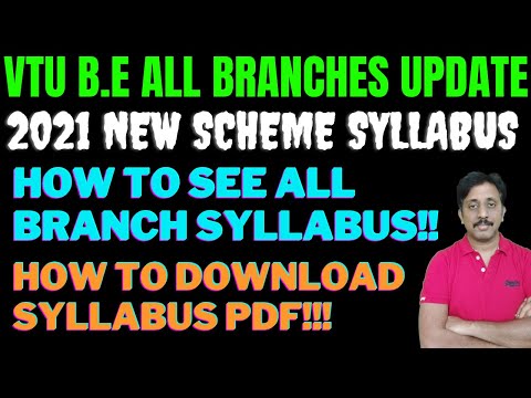 How to see VTU Syllabus 2022 |VTU syllabus of ALL BRANCHES |Engineering 1st year syllabus Karnataka