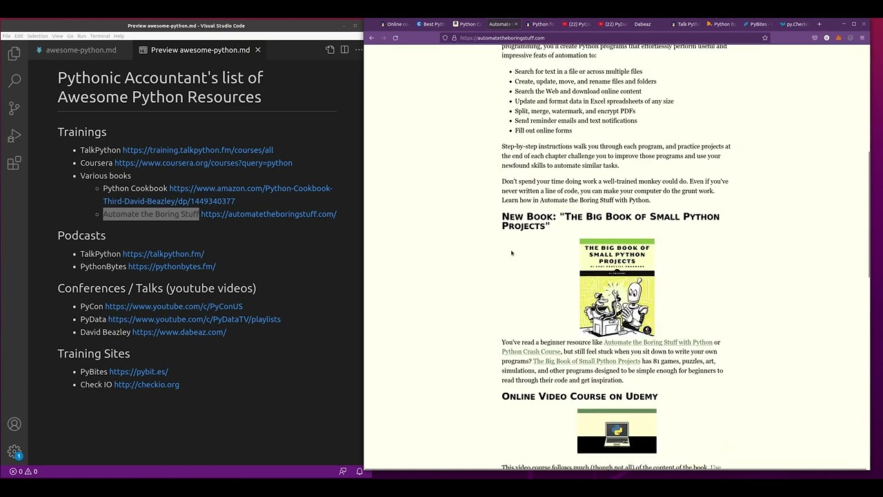 [31] Awesome Python Resources