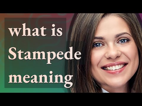 Stampede | meaning of Stampede
