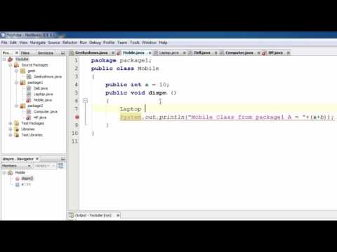 Learn 156 Public Access Modifier with Package in Java Programming Hindi - Mind Luster