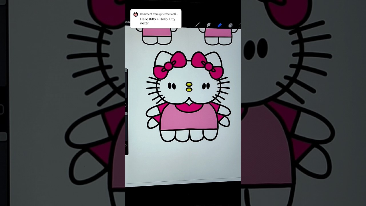 Hello kitty + Hello kitty 💀😭 #hellokitty #sanrio #drawing #cute #kawaii #funny #memes