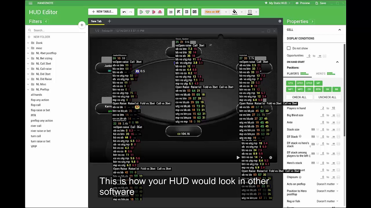 Hand2Note - Creating Positional HUD