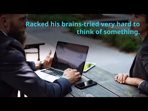 Learn new word everyday-racked his brain
