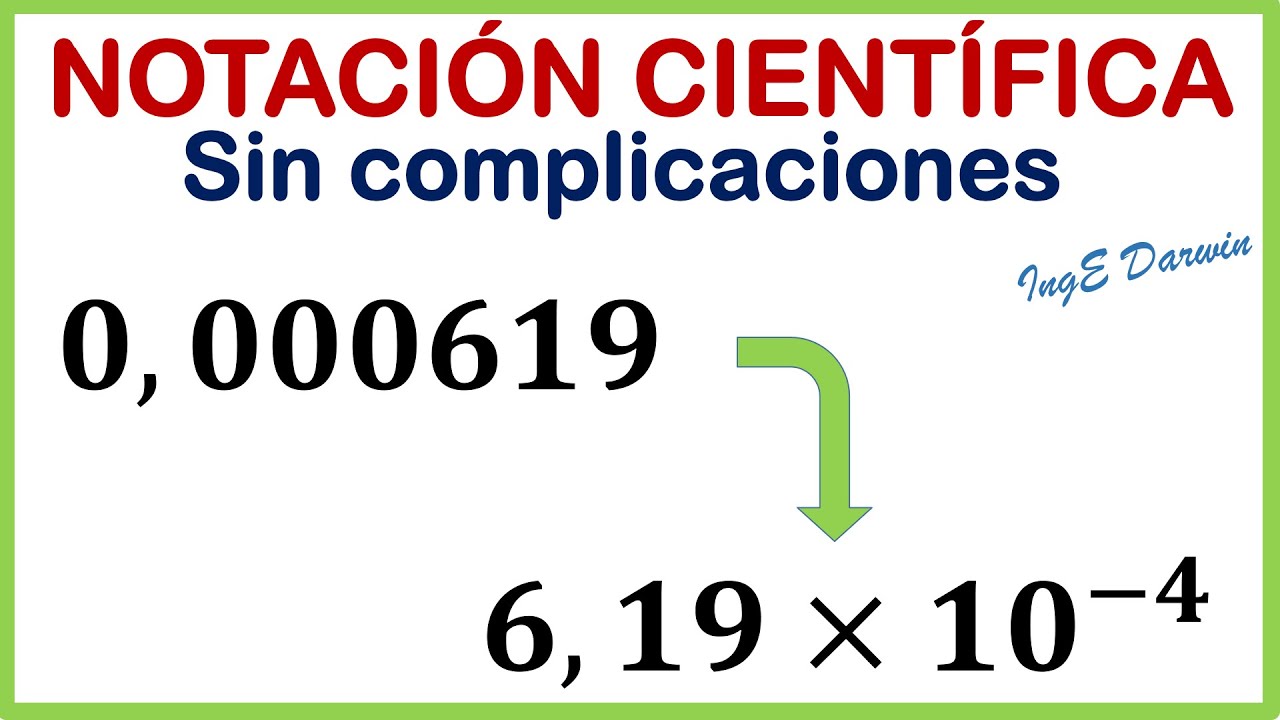 NOTACIÓN CIENTÍFICA paso a paso
