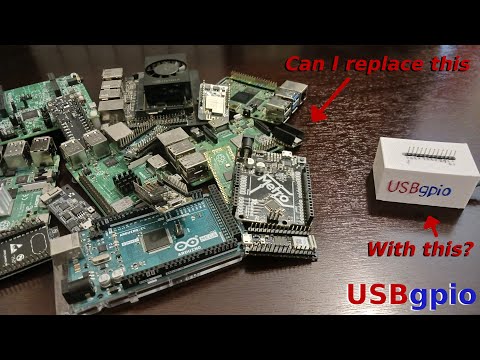 Add Python programmable GPIO pins to any computer with USBgpio