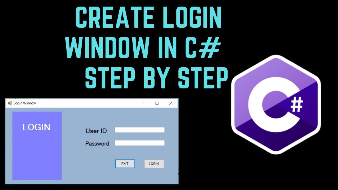Create Login Window in C using SQL database