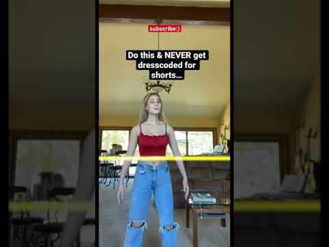 How to NEVER get dress-coded for shorts #shorts 🤯