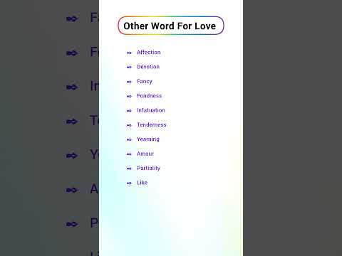 Other Words For "Love" // Synonyms @EnglishEmporium3 #english #shorts #viral #youtubeshorts #yt