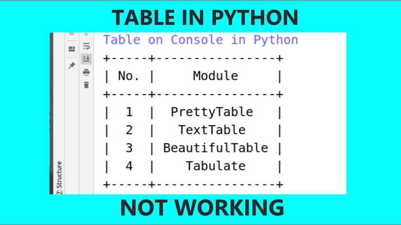 How to Download Tabulate Function in Python for Free