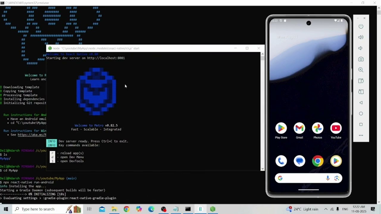 React Native CLI – Create a New App in 2 Minutes (2025) | English | React Native | Expo |
