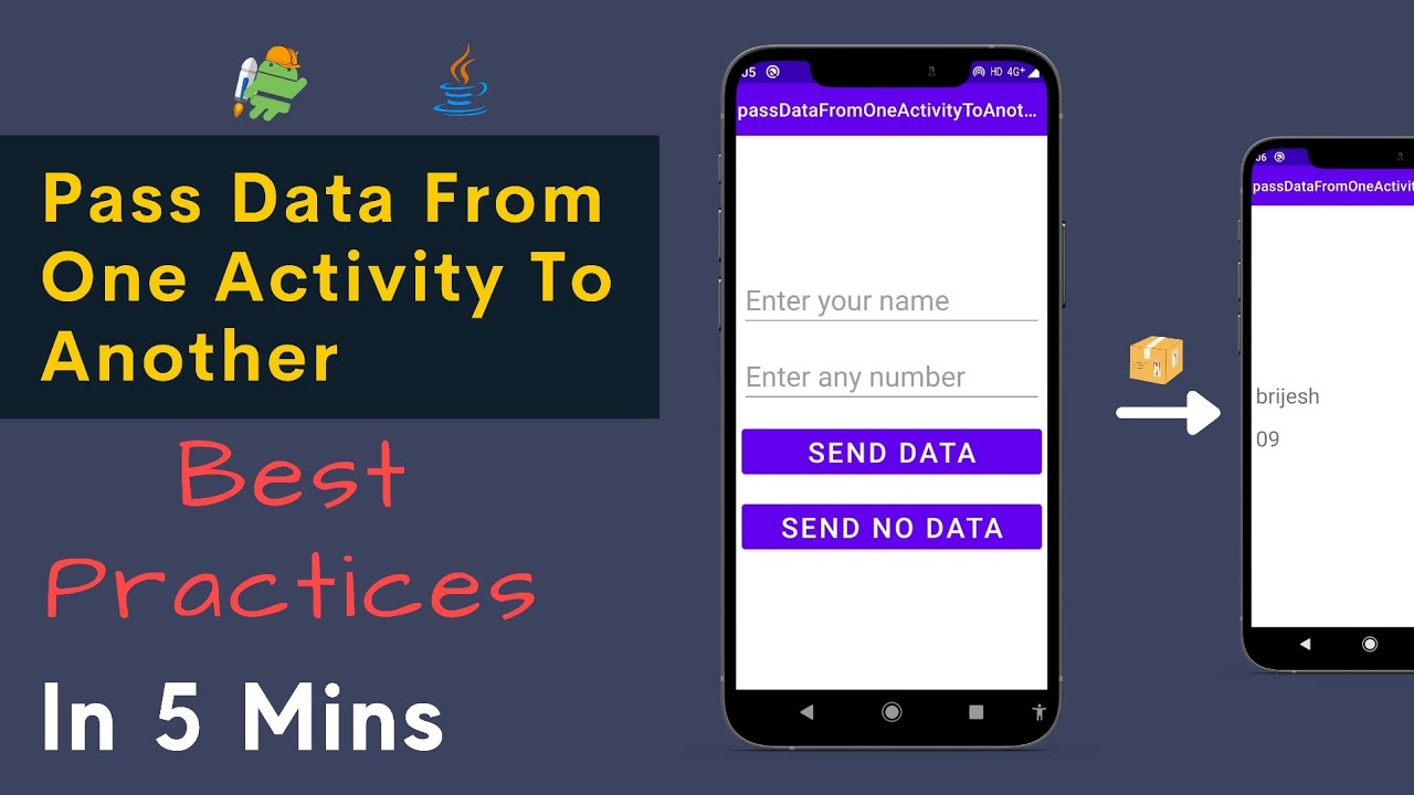 how to pass data from one activity to another in android | pass data from one activity to another