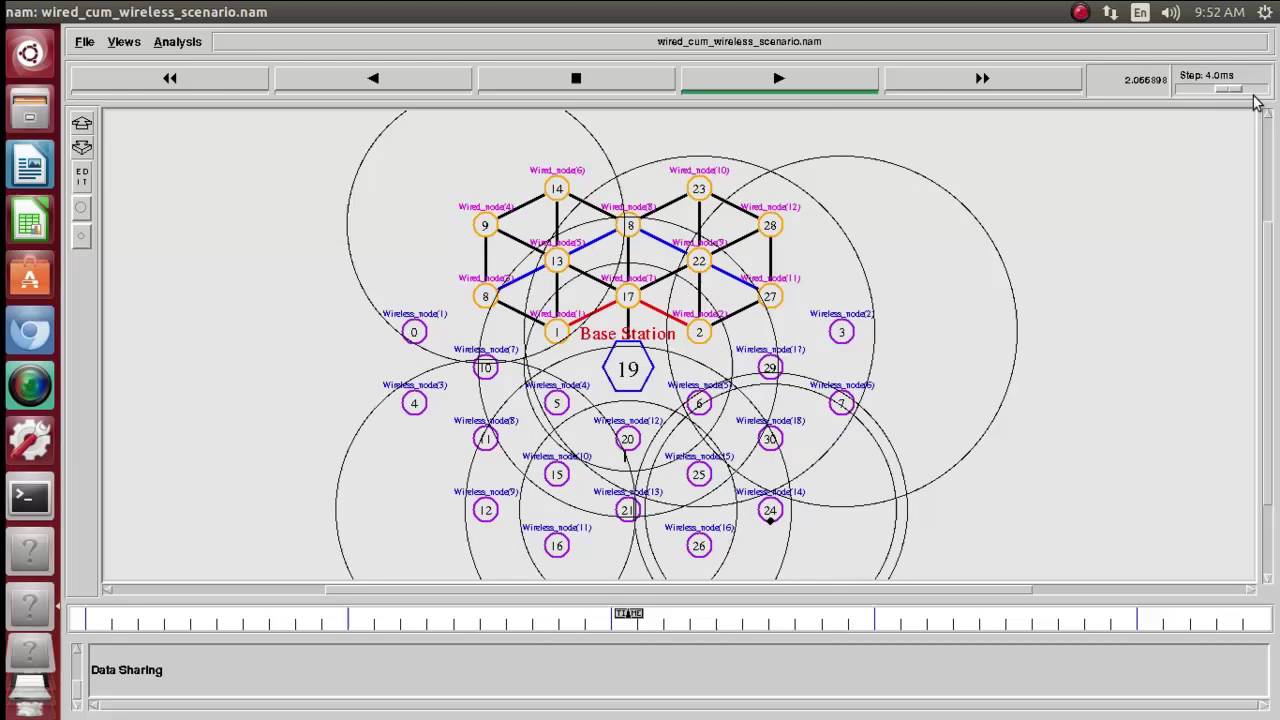 Ns2 simulator example code