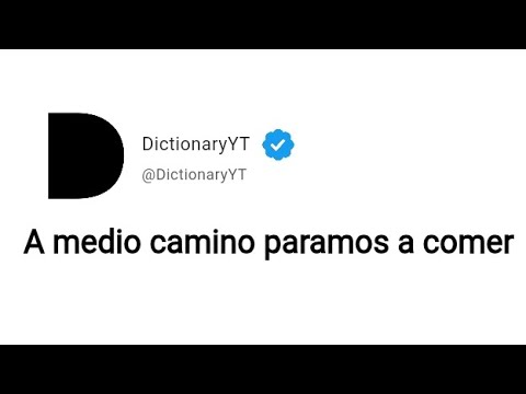 A medio camino paramos a comer Meaning in English