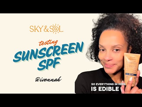 Testing All Natural Sunscreen