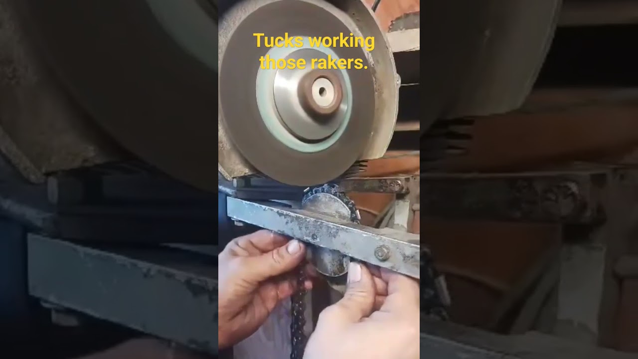 Tucker grinding his rakeres.