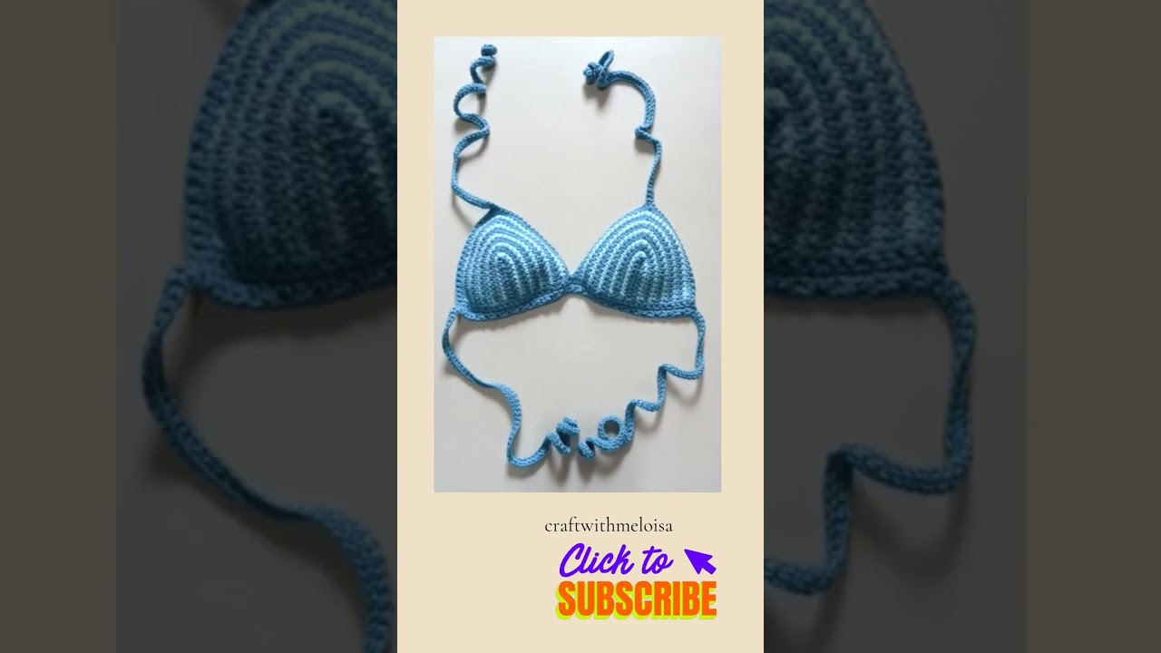 Crochet Bikini Top (two tone colors) | craftwithmELOISA