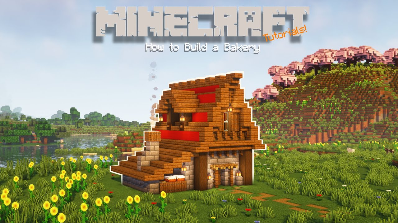 Minecraft : How to build a BAKERY - Minecraft : BAKERY TUTORIA - Minecraft Builders