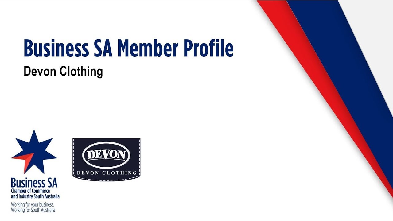 Business SA Member Profile - Devon Clothing