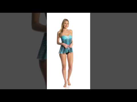 Profile by Gottex Cocoon Bandeau Flyaway One Piece Swimsuit | SwimOutlet.com