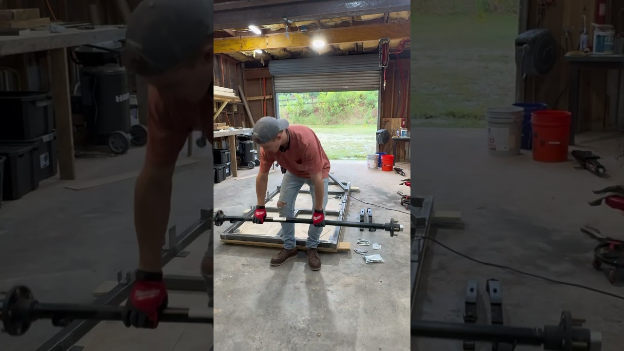 How to build a Custom 4x8 Trailer Frame, Pt. 2 #teardrop #trailerbar #trailerframe #customtrailer