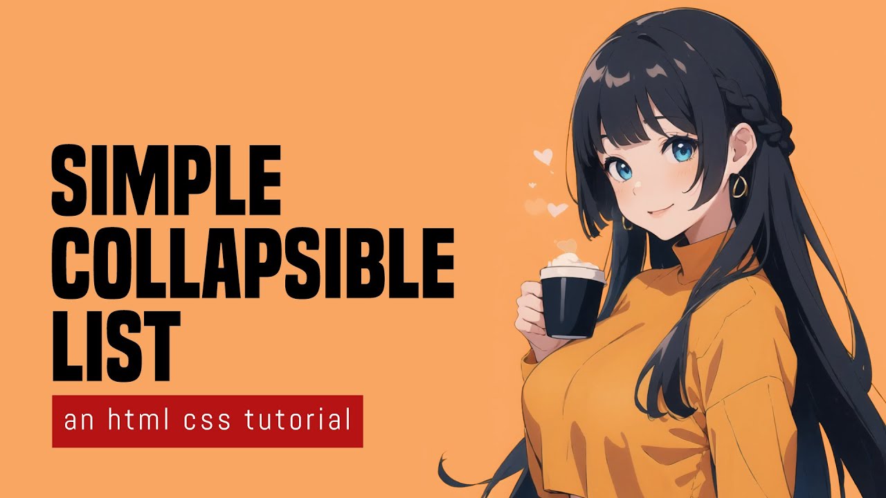 Simple Collapsible List In HTML Javascript