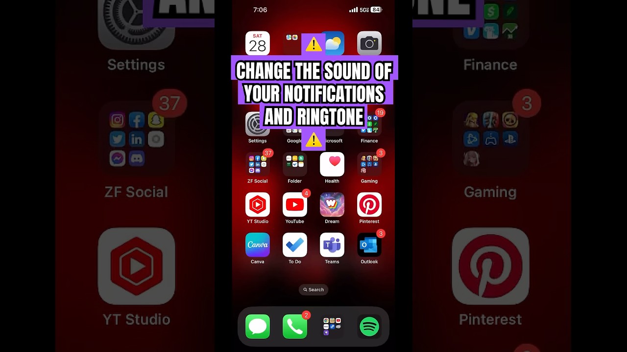 How to change the sound of your notifications and ringtone on iphone